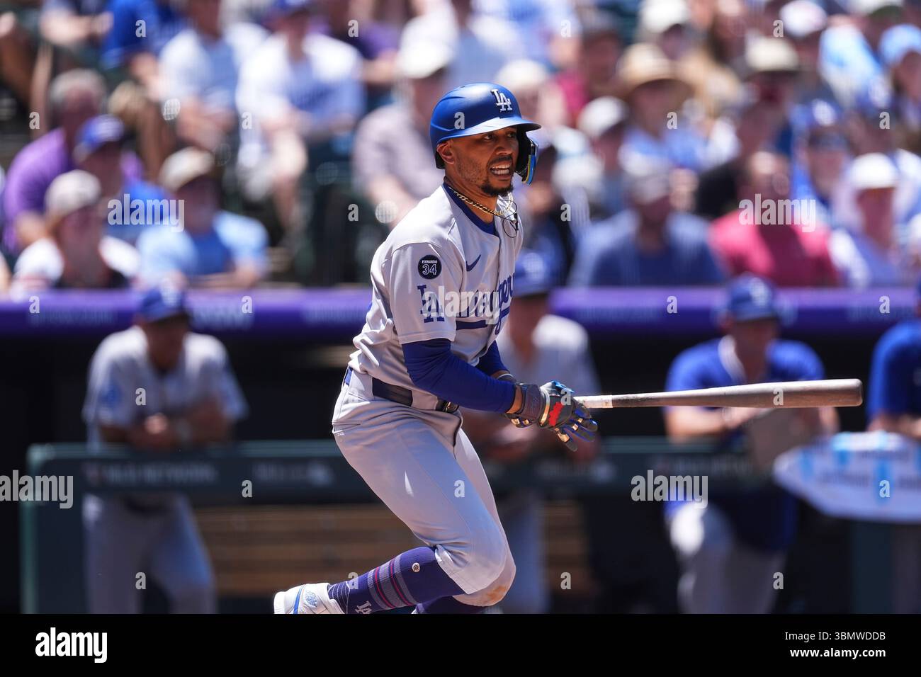 Los Angeles Dodgers shortstop Mookie Betts (50) in the third inning of ...