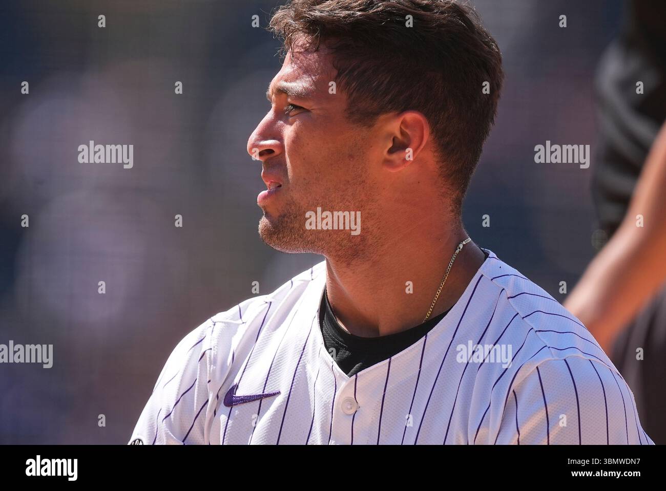 Colorado Rockies right fielder Tyler Freeman (2) in the ninth inning of ...