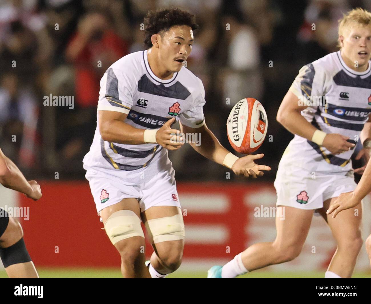 Tokyo, Japan. 28th June, 2025. Japan XV rugby team No.8 Taishiro Kido ...