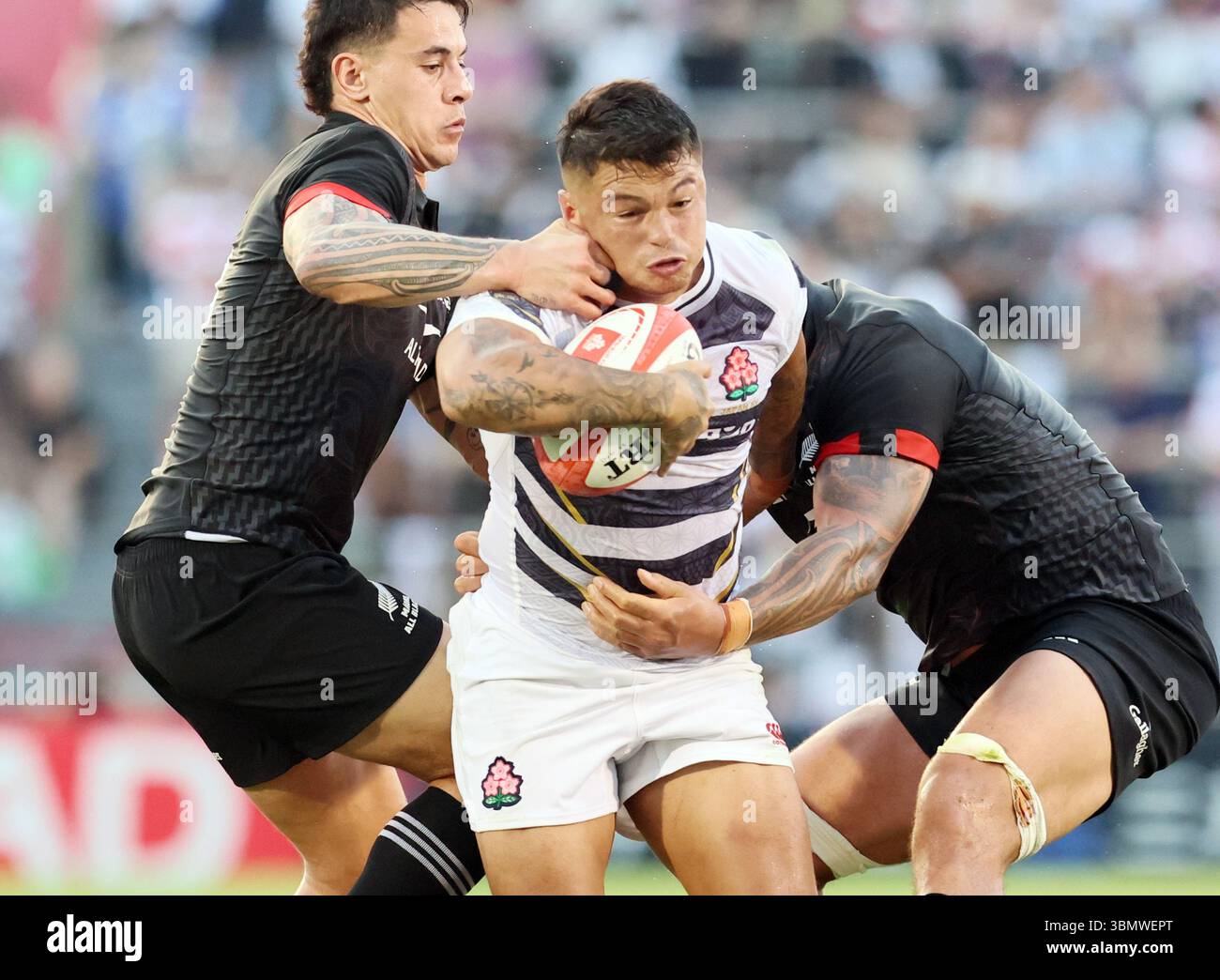 Tokyo, Japan. 28th June, 2025. Japan XV rugby team center Charlie ...