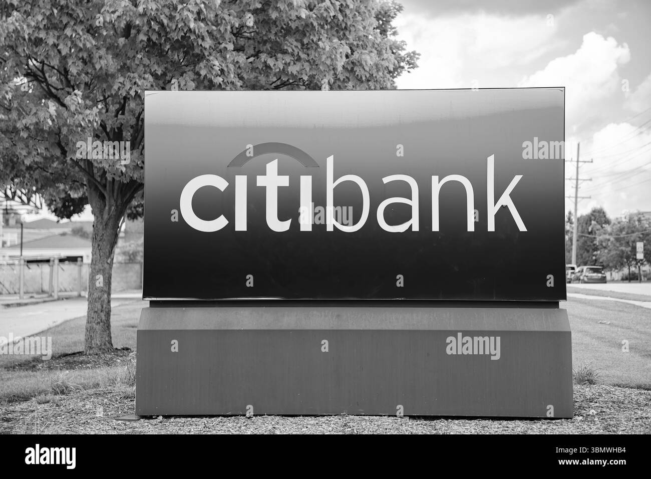 Citi bank sign in Black and White Stock Photos & Images - Alamy
