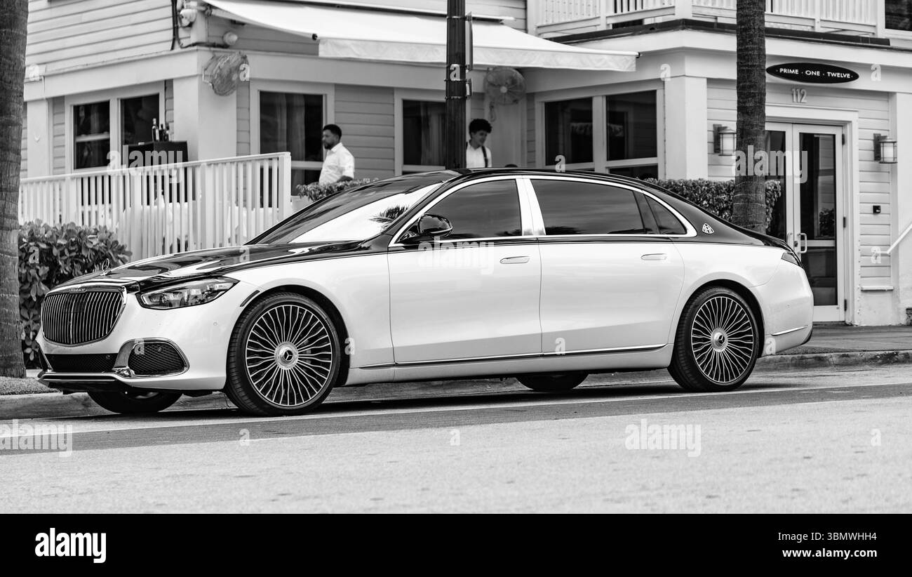 Miami Beach, Florida USA - June 10, 2024: Mercedes-Benz Maybach S 680 ...