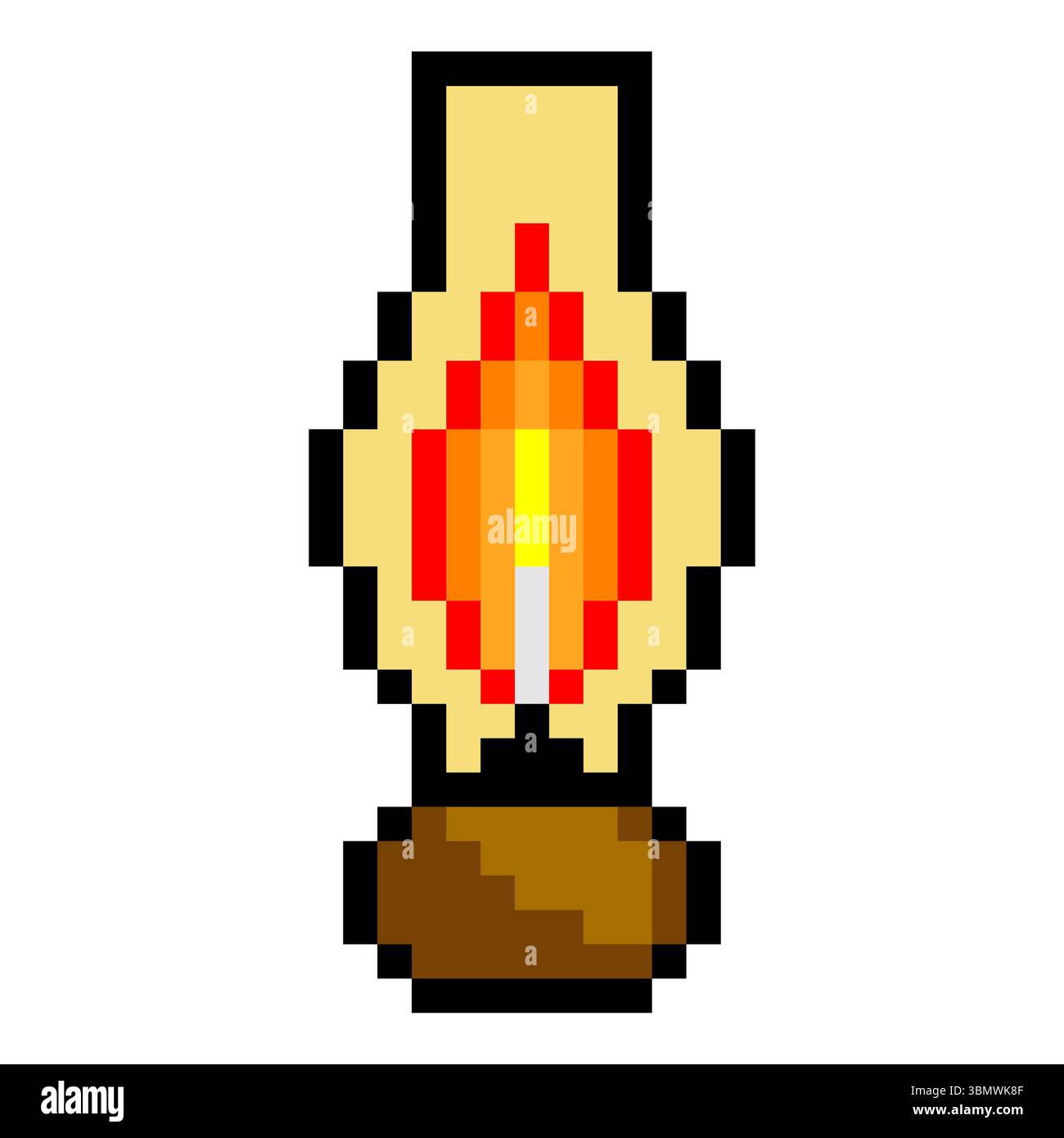 Kerosene lamp in pixel art style Stock Vector Image & Art - Alamy
