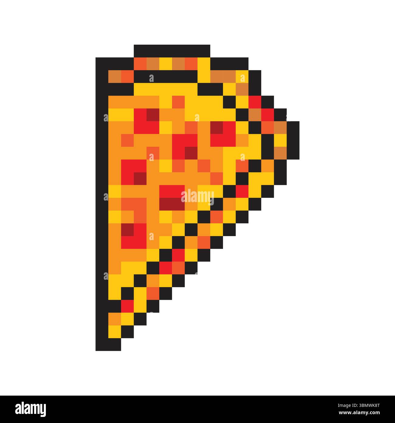 Illustration pizza in art Cut Out Stock Images & Pictures - Alamy