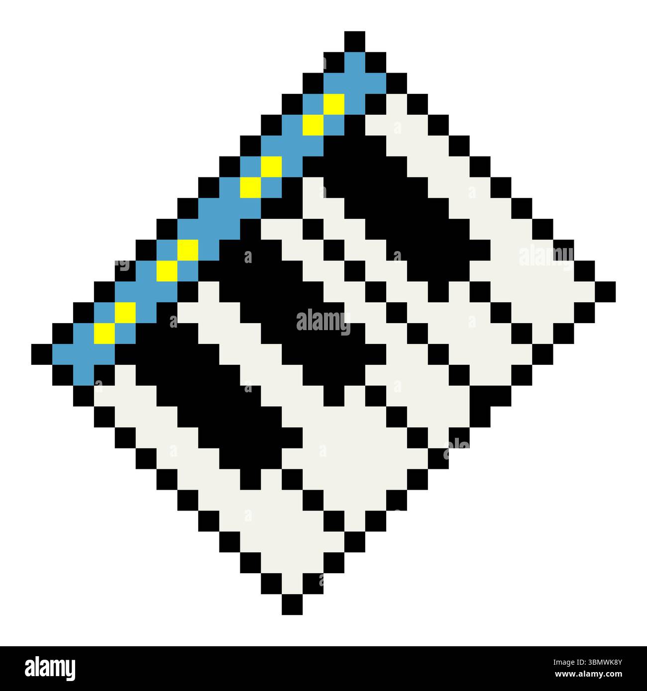 keyboard instrument piano with pixel art style Stock Vector Image & Art ...