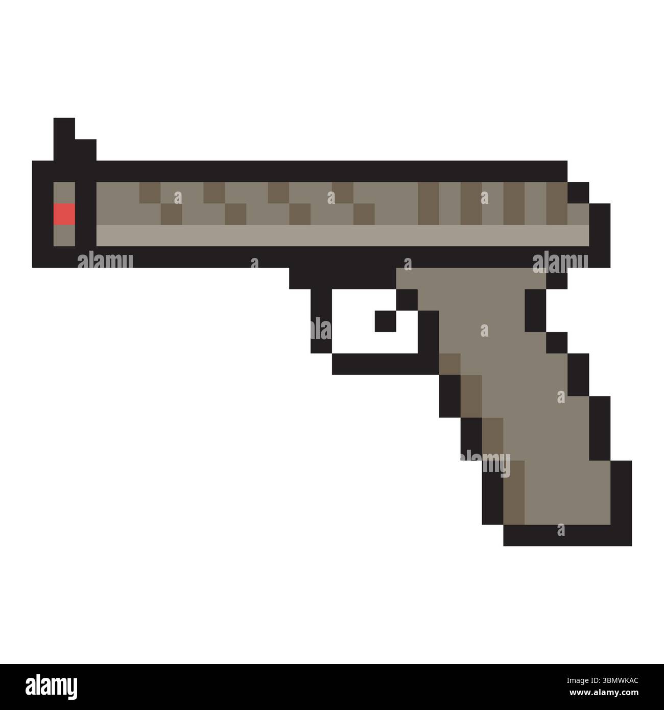 Revolver pistol weapon in Stock Vector Images - Alamy