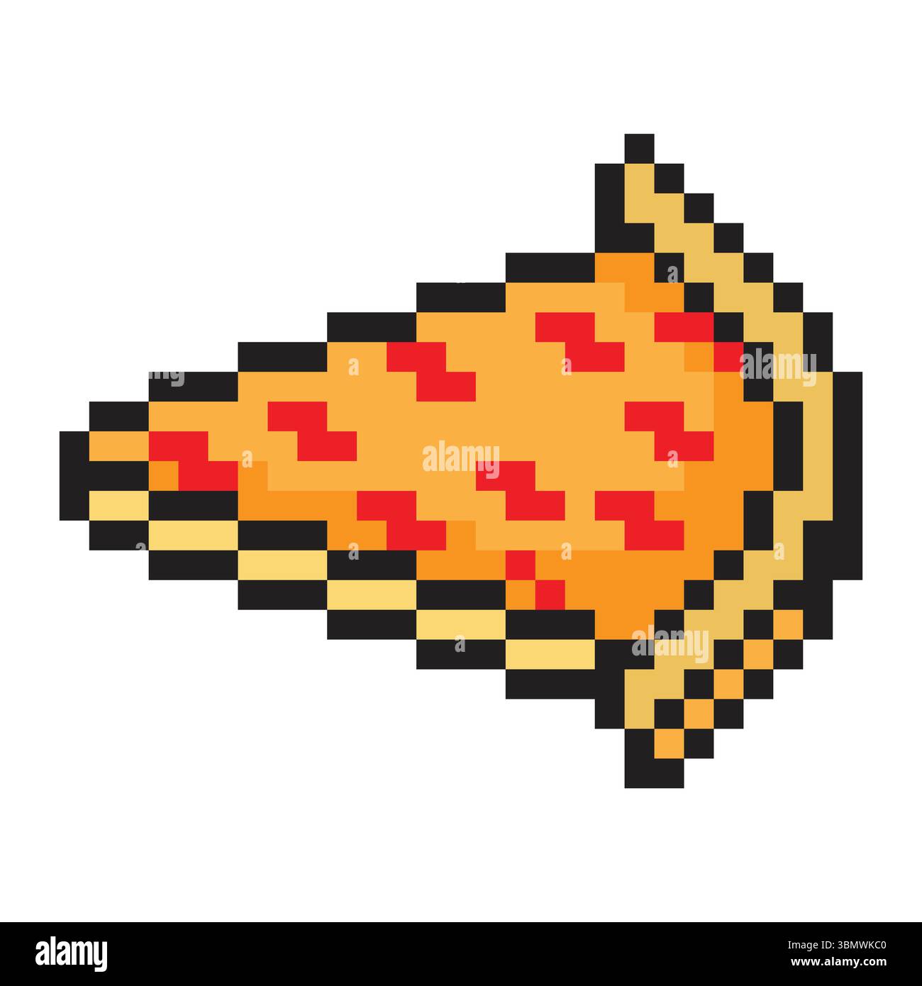 Illustration pizza in art Cut Out Stock Images & Pictures - Alamy