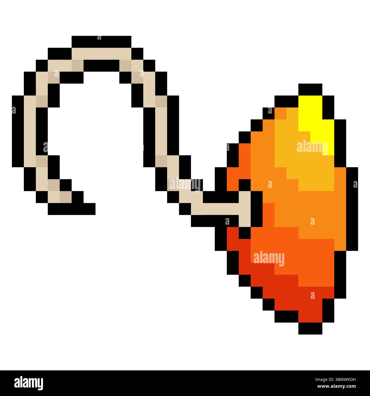 Pirate hook with pixel art isolated on white background Stock Vector ...