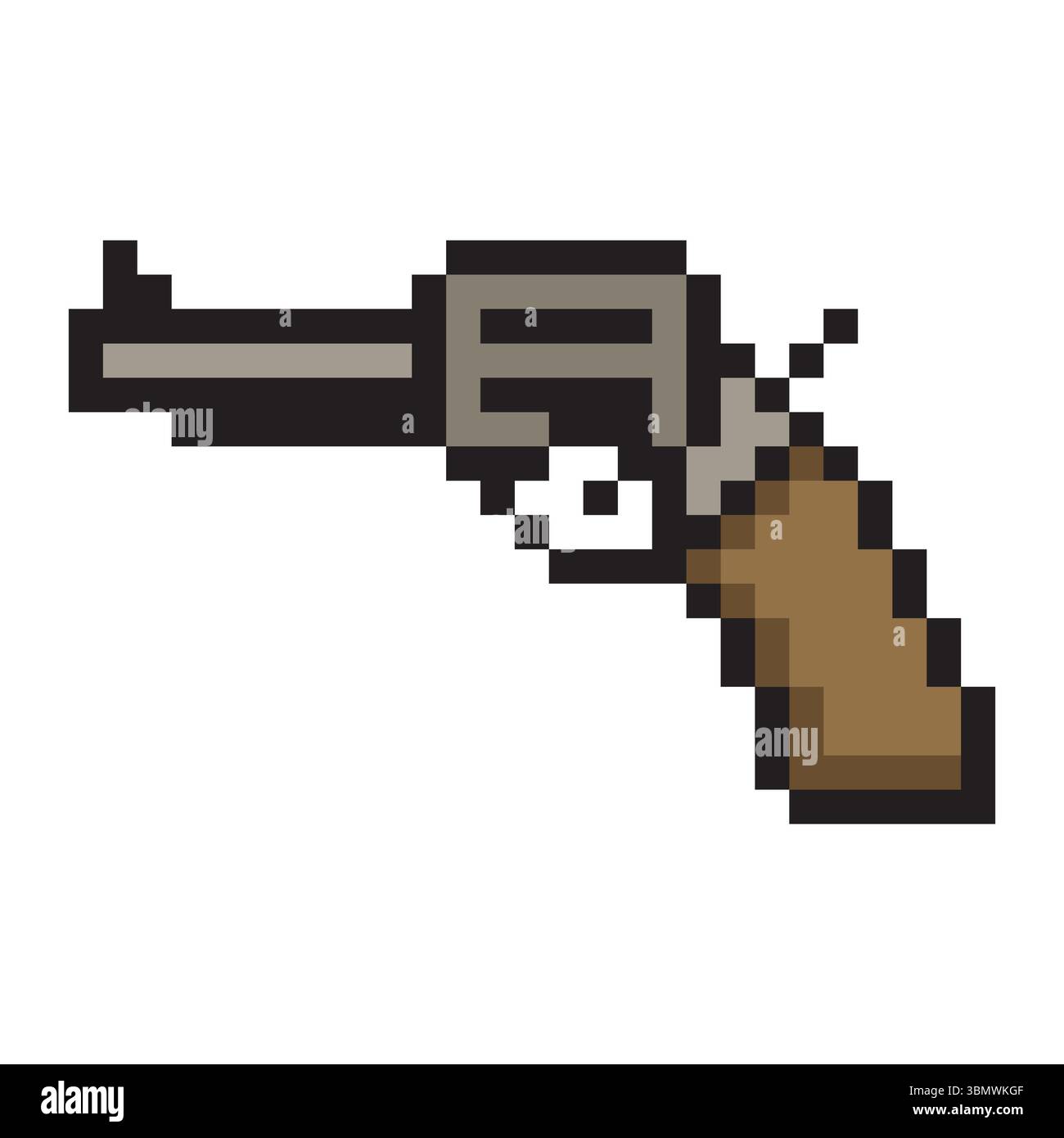 Revolver pistol weapon in Stock Vector Images - Alamy