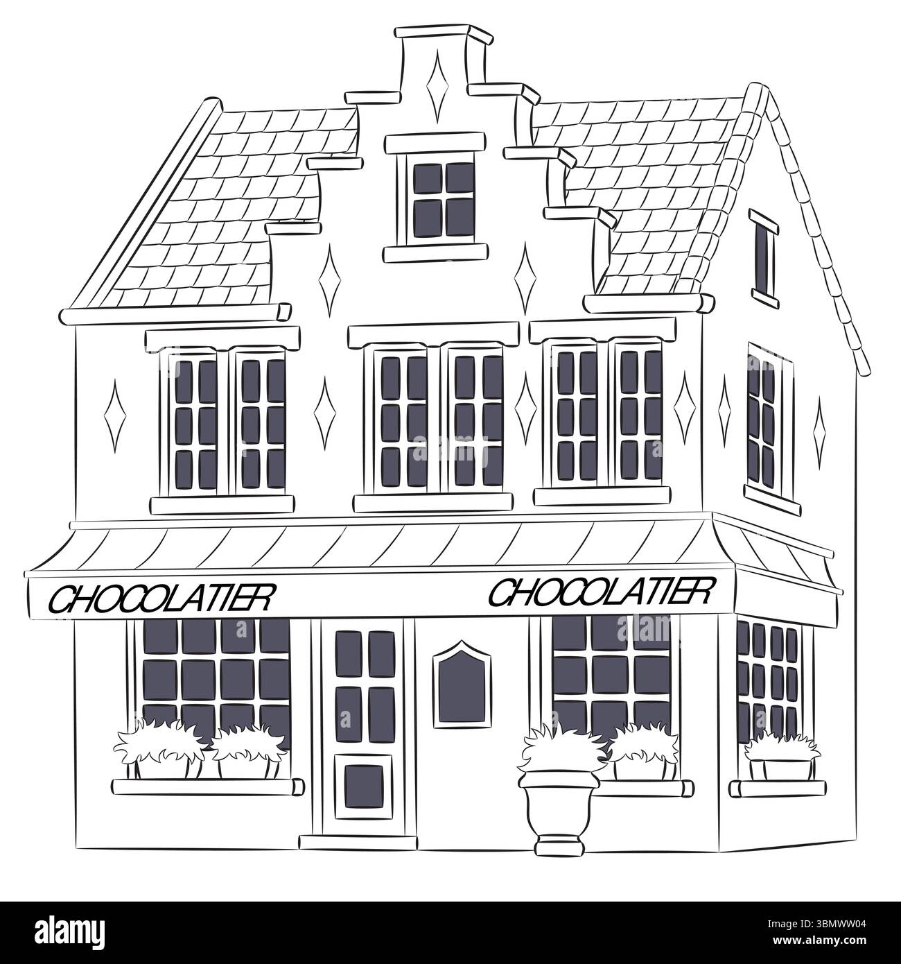 Historic commercial building in Cut Out Stock Images & Pictures - Alamy