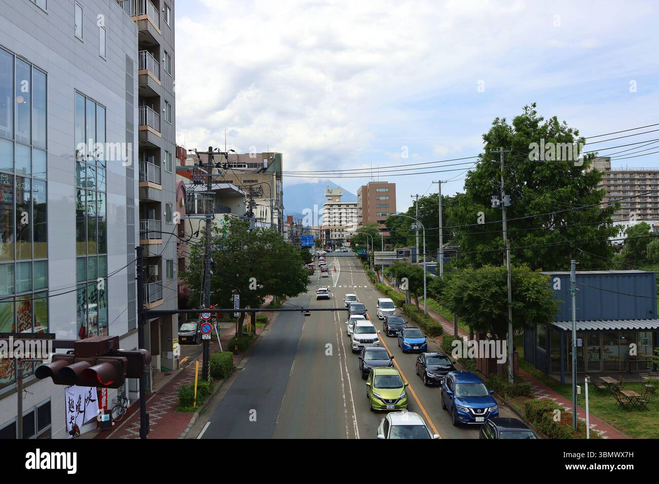 June 28, 2025, Morioka, Iwate Prefecture, Japan.The Kitakami River and ...