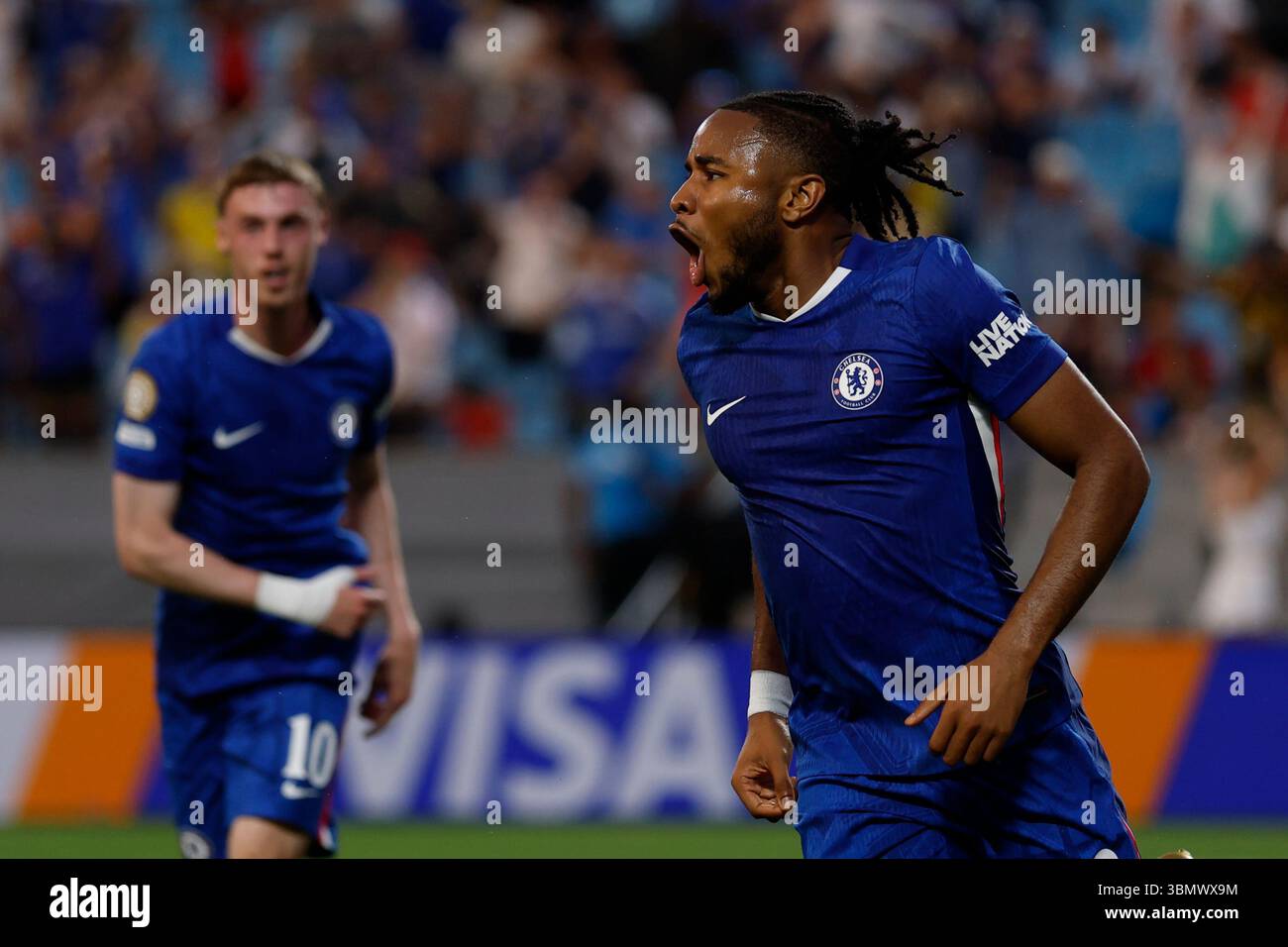 Chelsea's Christopher Nkunku celebrates after scoring his side's second ...