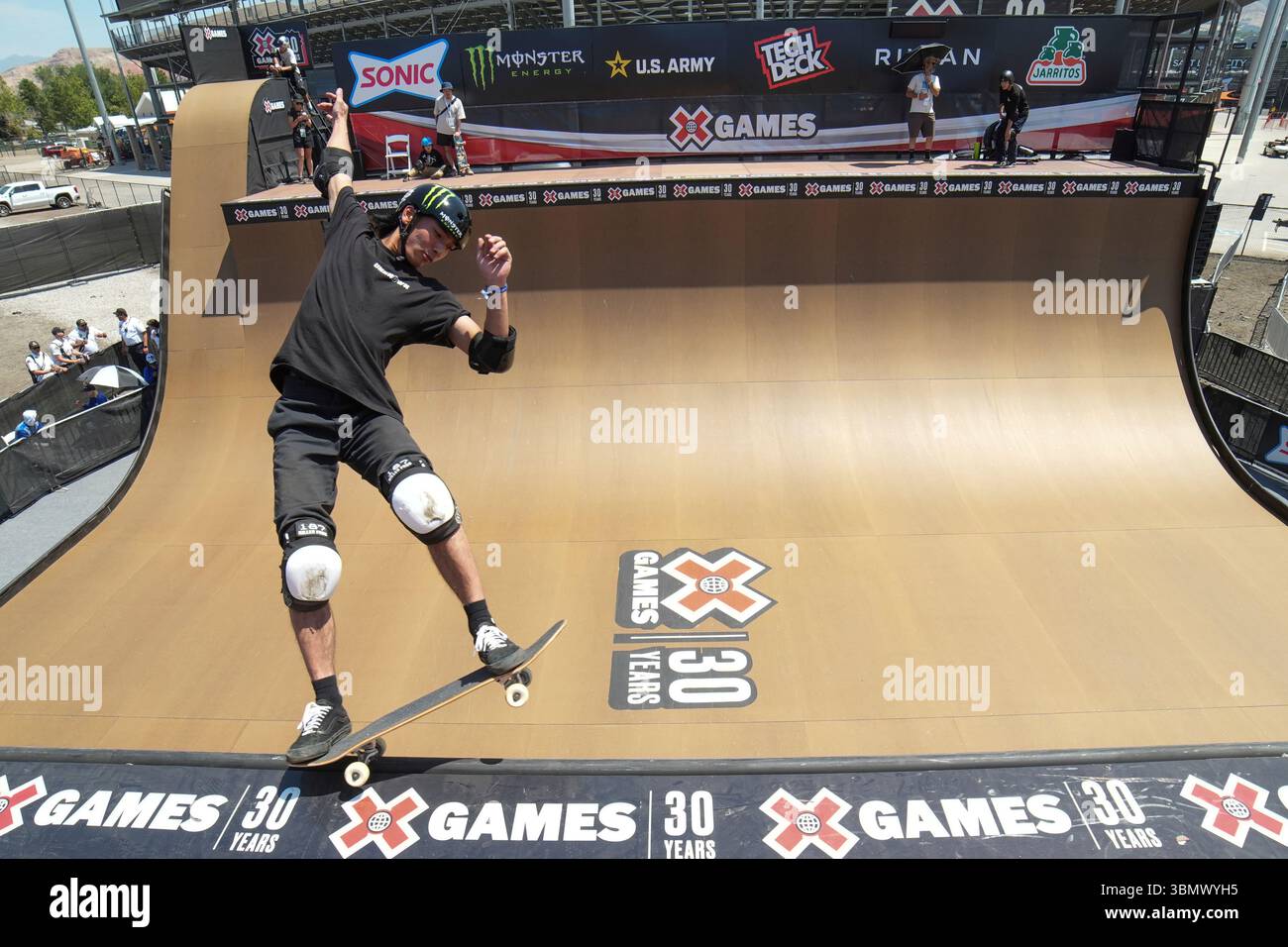 SALT LAKE CITY, UT - JUNE 28: Moto Shibata practices during X Games at ...
