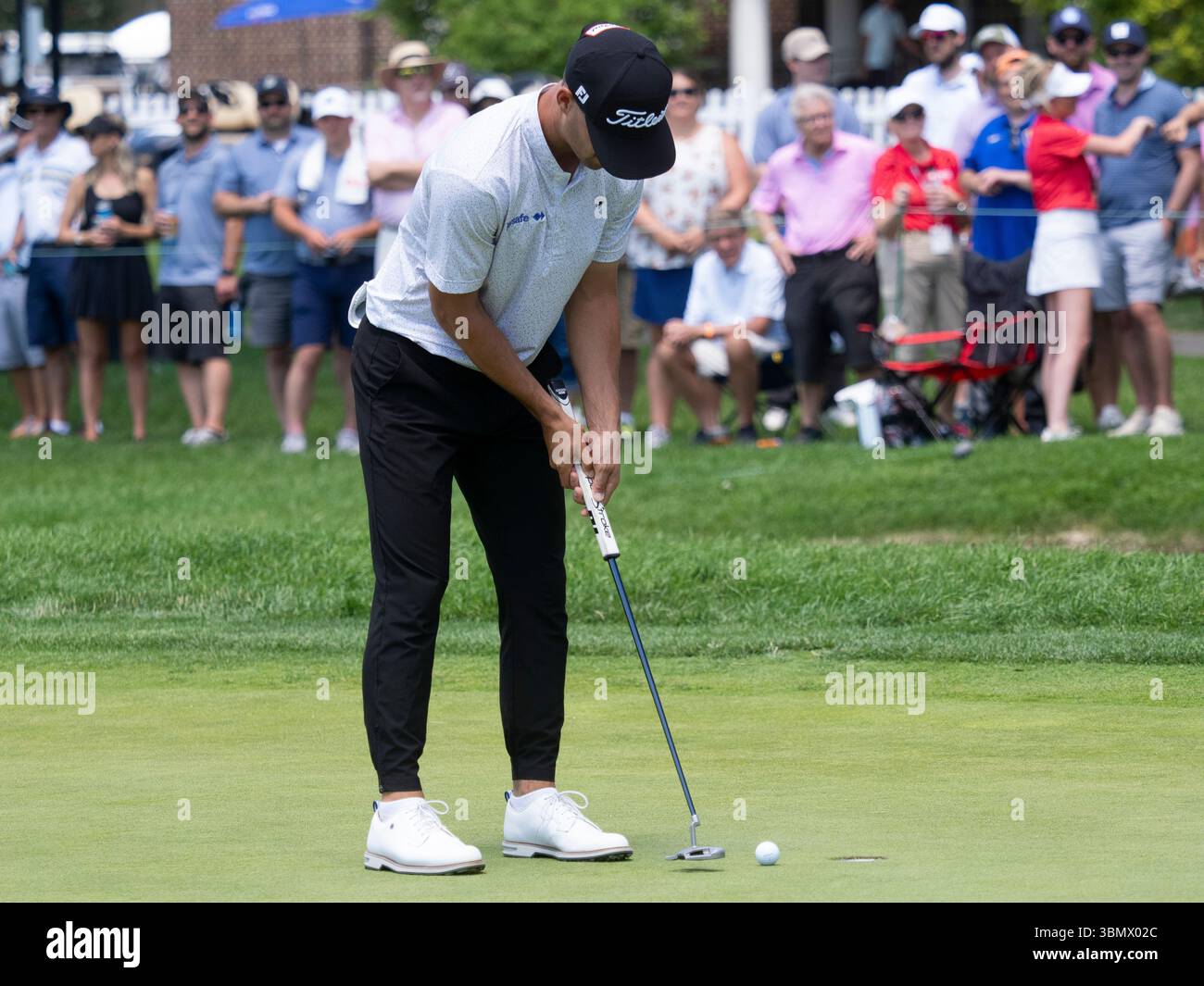 DETROIT, MI - JUNE 28: Phillip Knowles (USA) putts during the third ...