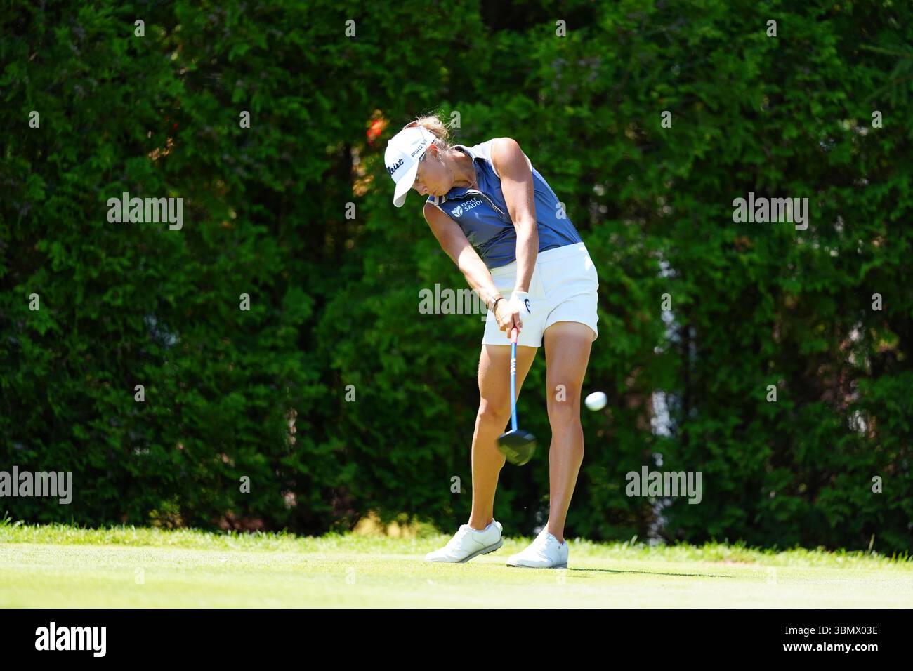 MIDLAND, MI - JUNE 28: LPGA golfer Pauline Roussin-Bouchard plays her ...