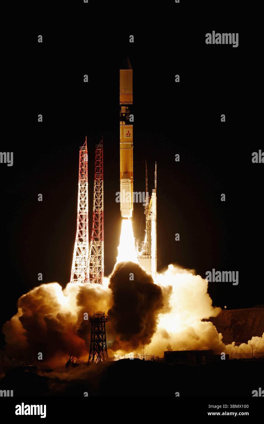 A Japanese H2A rocket, carrying a satellite for greenhouse gas and ...