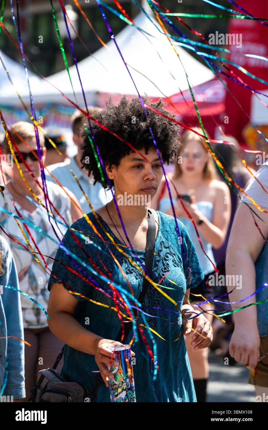 Seattle, USA. 28th Jun 2025. Seattle Pridefest in Capitol Hill. On ...