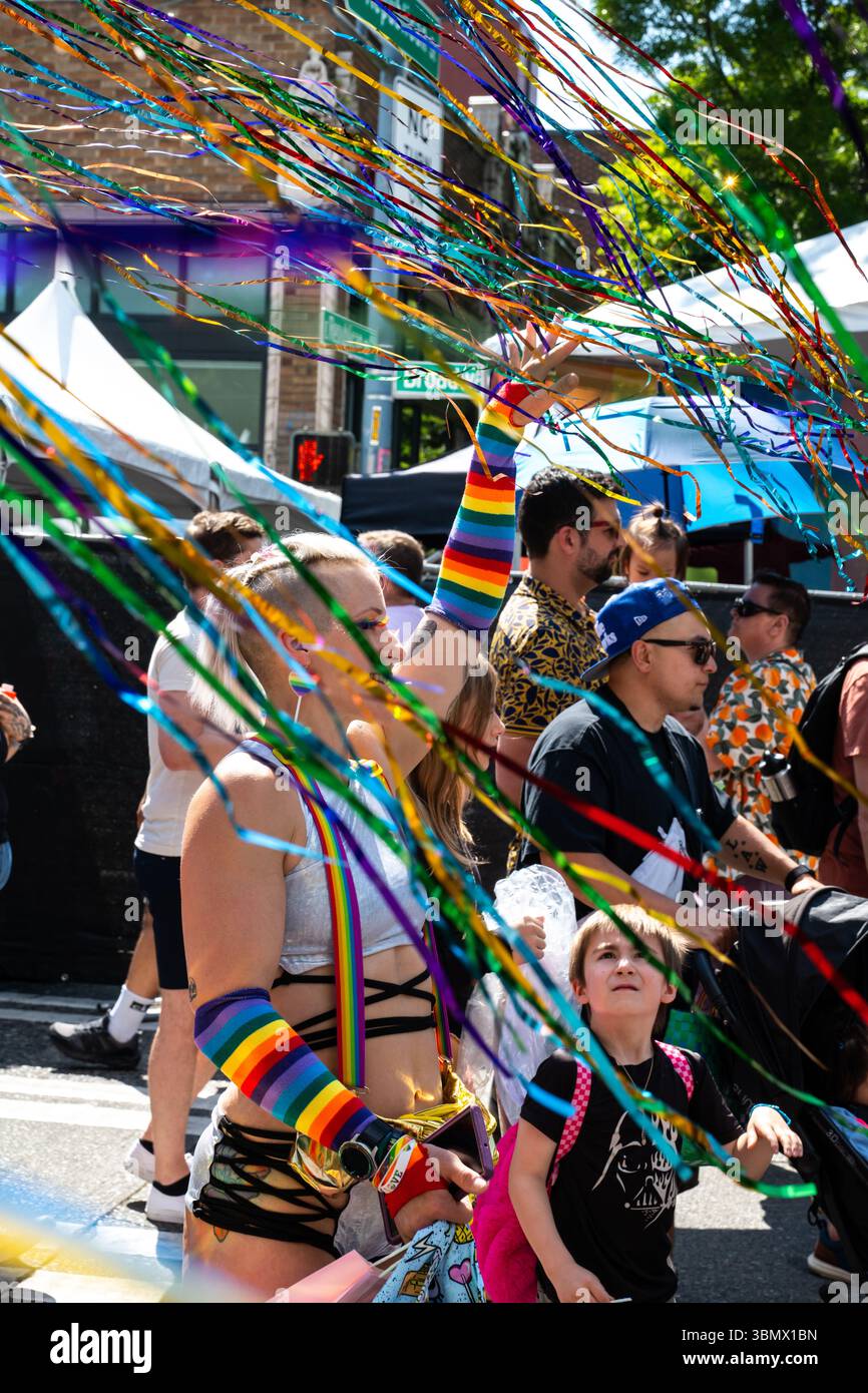 Seattle, USA. 28th Jun 2025. Seattle Pridefest in Capitol Hill. On ...