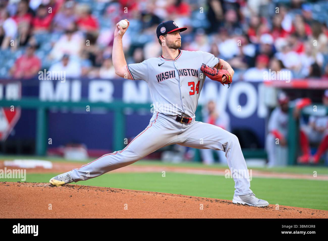 Washington Nationals pitcher Michael Soroka delivers during the first ...