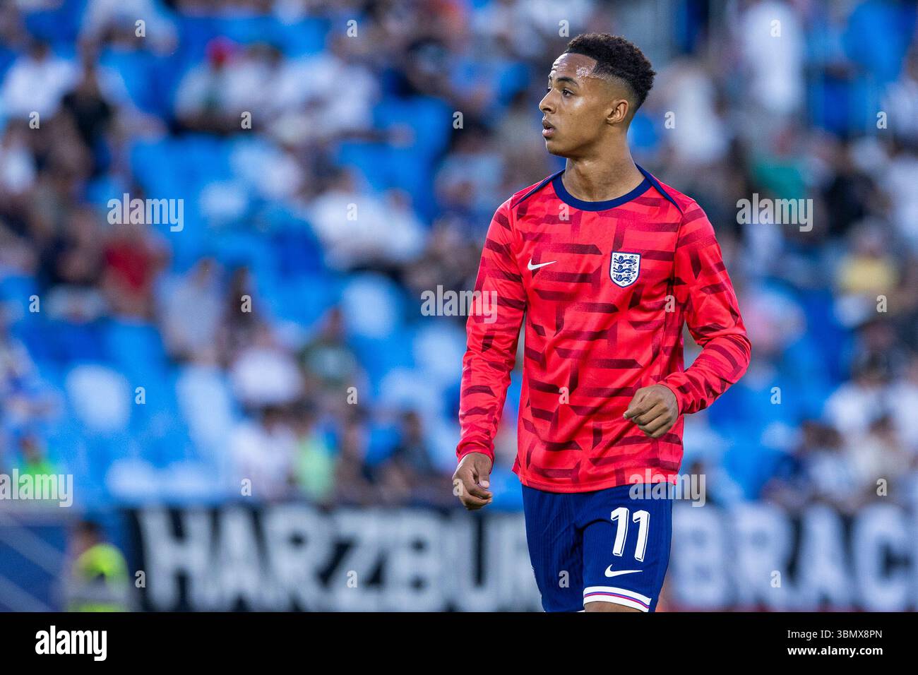 Omari Hutchinson (England, 11) bei der UEFA U21-Europameisterschaft im ...