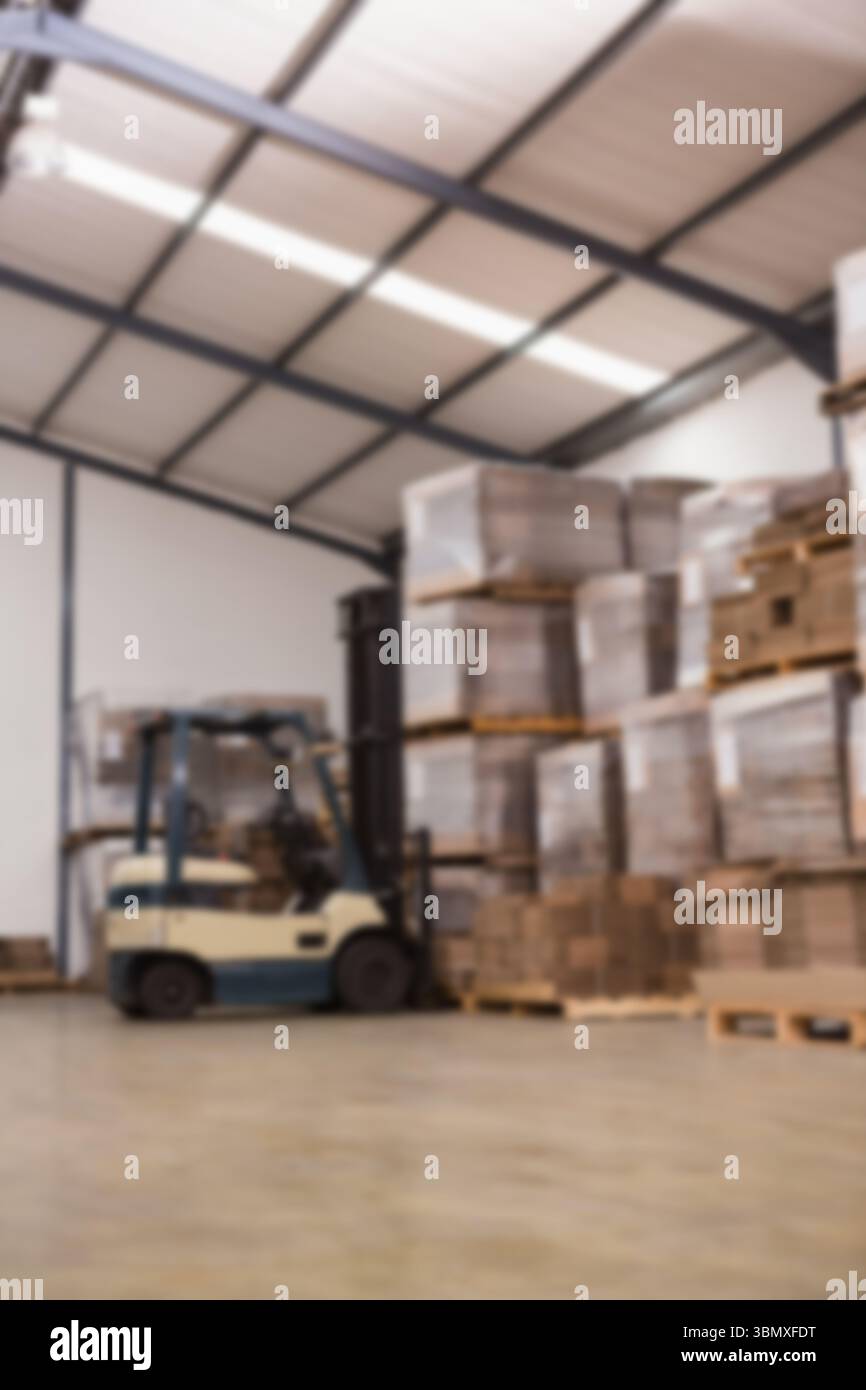 Cardboard boxes fork lift hi-res stock photography and images - Alamy