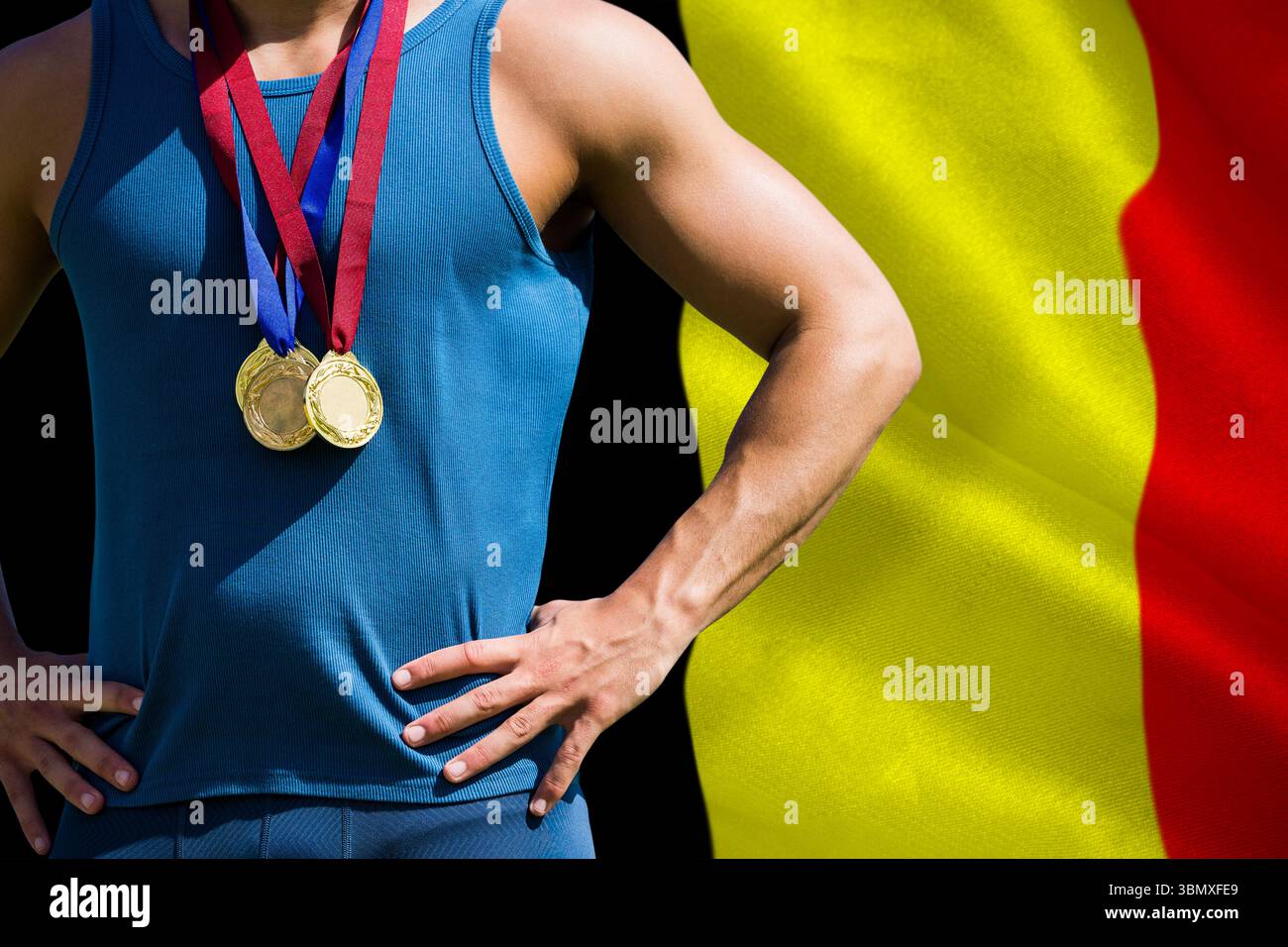 Belgium flag medal hi-res stock photography and images - Alamy