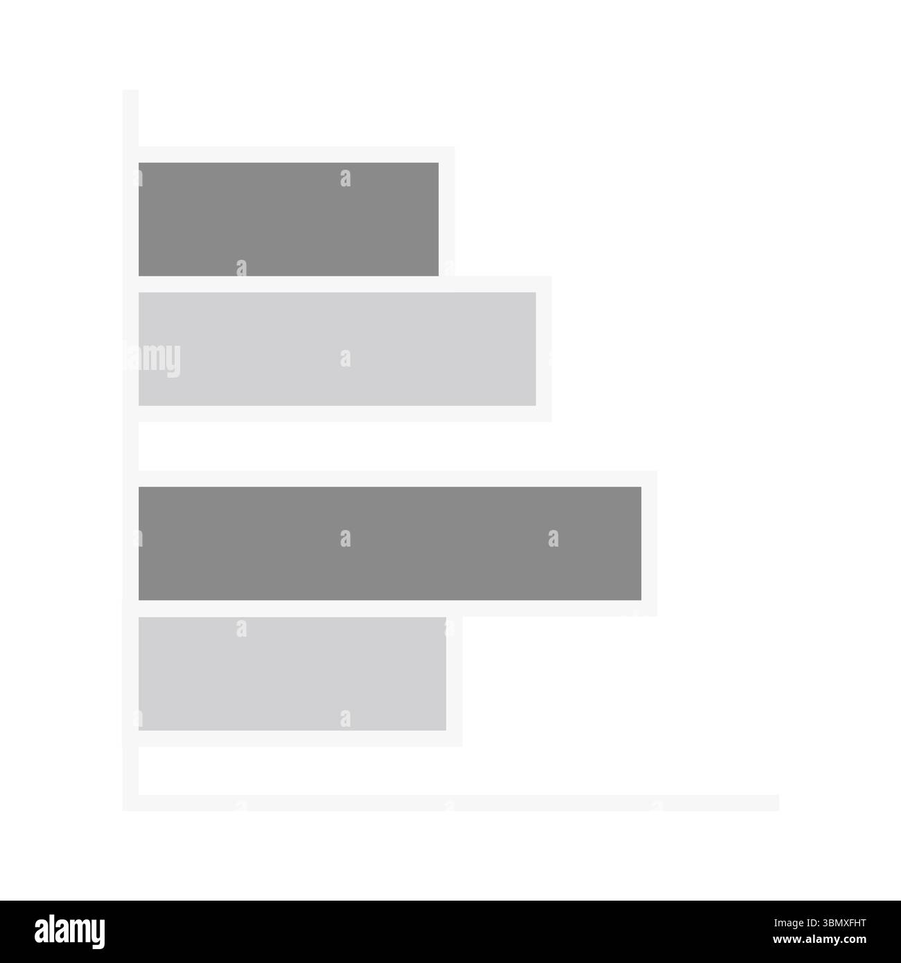 Vector image of bar graph Stock Photo - Alamy