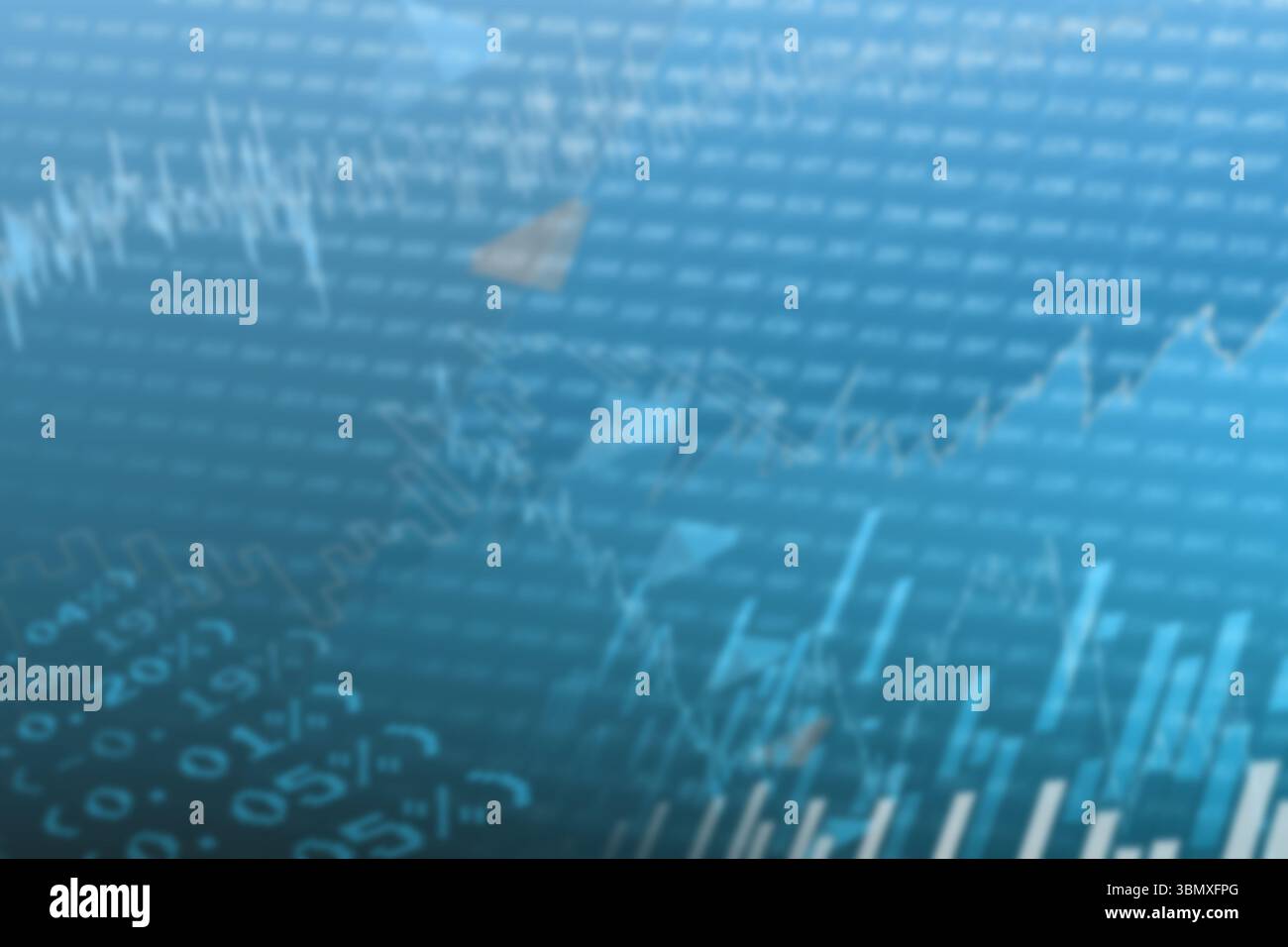 Illustration of stock market graph with financial figures Stock Photo ...
