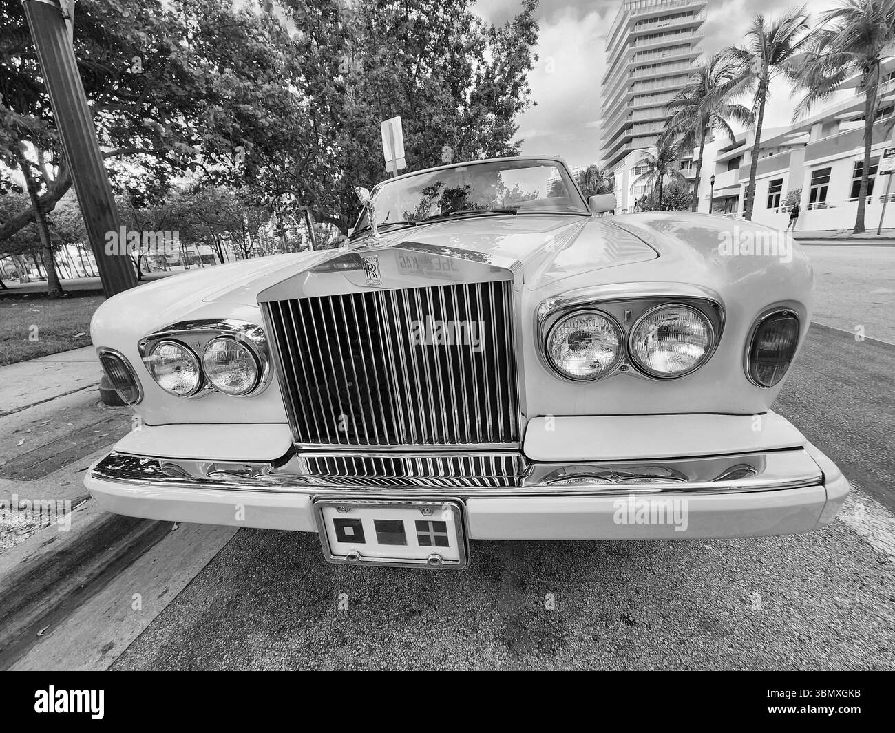 Miami Beach, Florida USA - June 5, 2024: 1978 Classic british ...