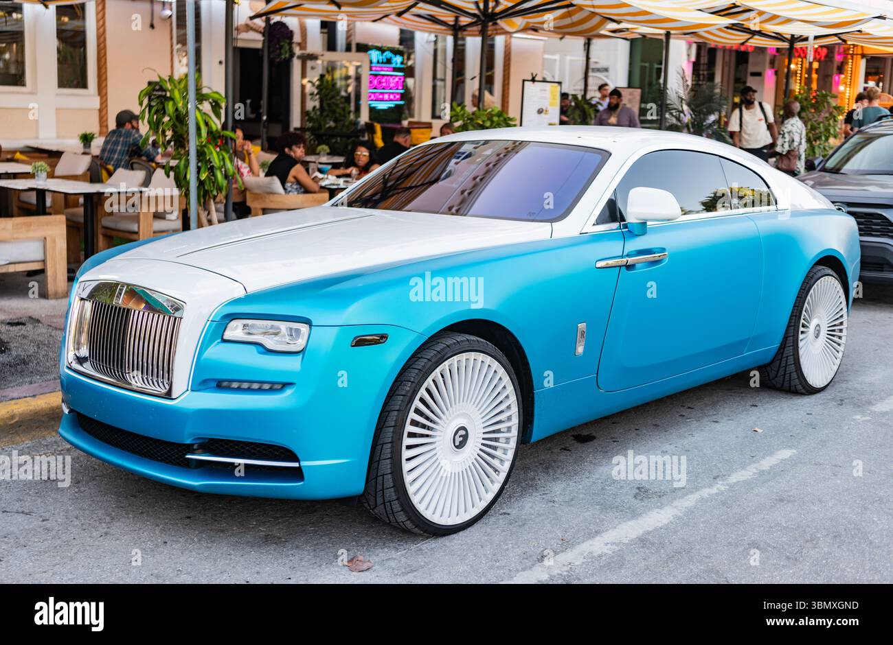 Miami, Florida, USA - April 08, 2025: Rolls Royce Wraith luxury grand ...