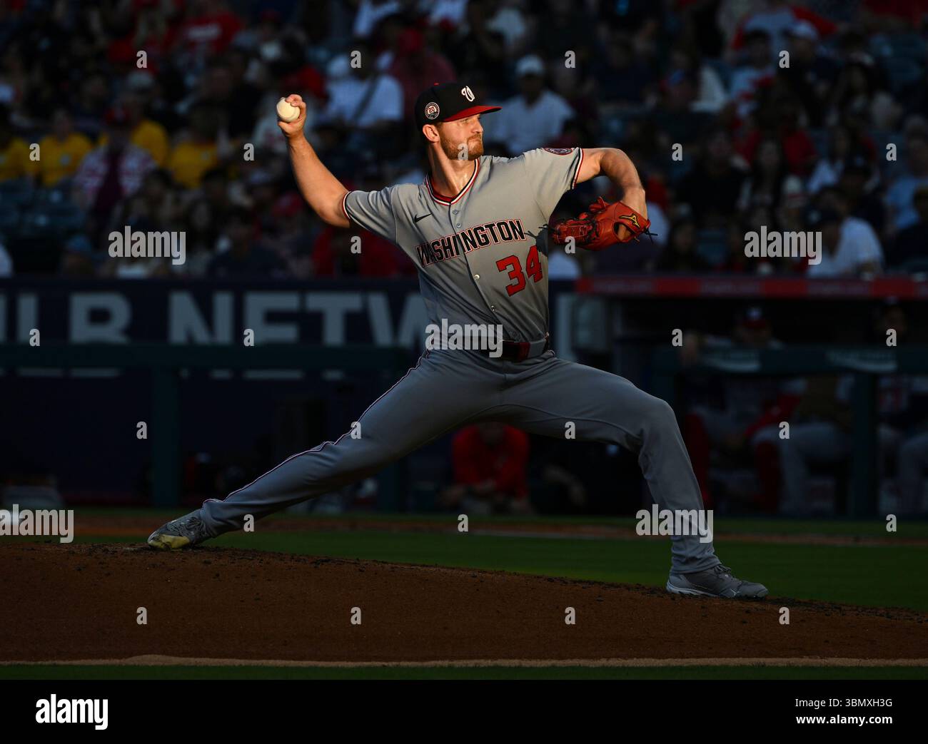 ANAHEIM, CA - JUNE 28: Washington Nationals pitcher Michael Soroka (34 ...