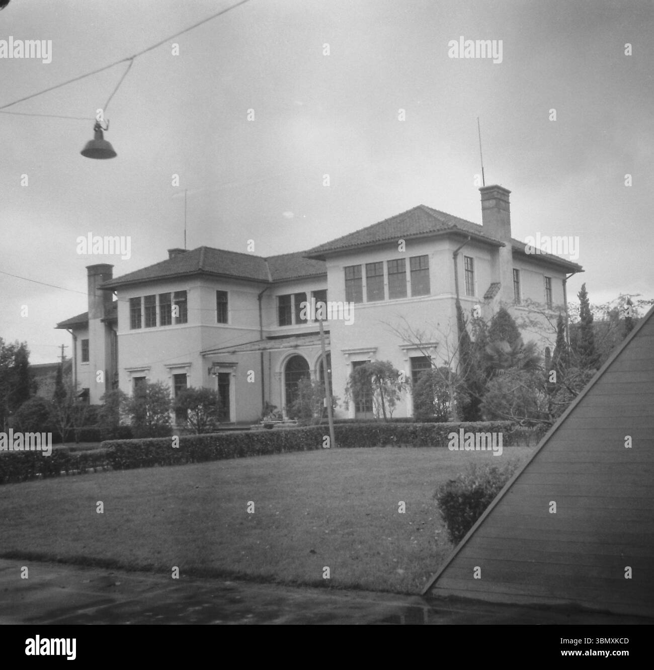 Vintage photo of the official residence building, during Second Sino ...