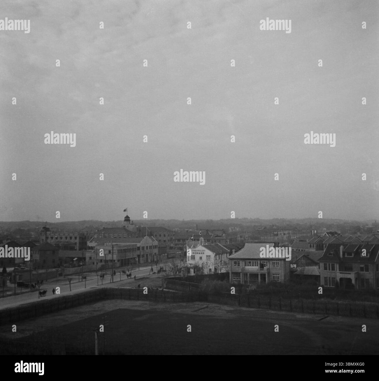 Vintage photo of Nanjing city viewed from the Ministry of Foreign ...