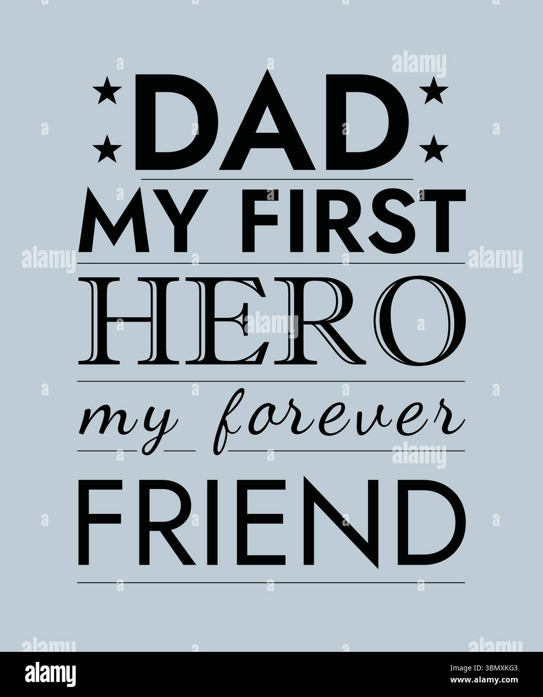 Dad typography artwork Stock Vector Images - Alamy