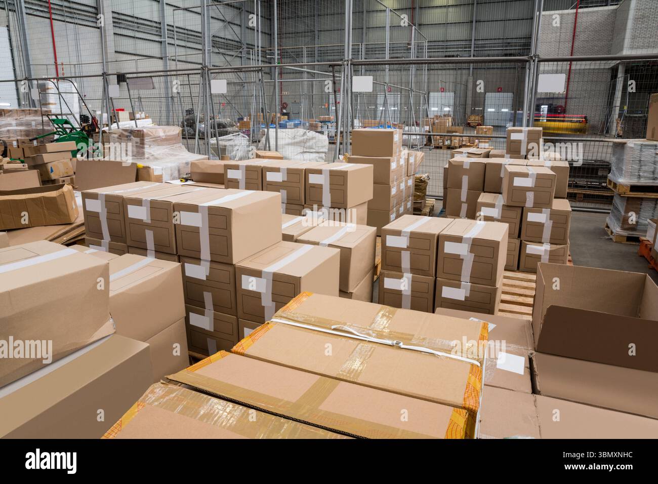 Cardboard boxes in shipping industry Stock Photo - Alamy