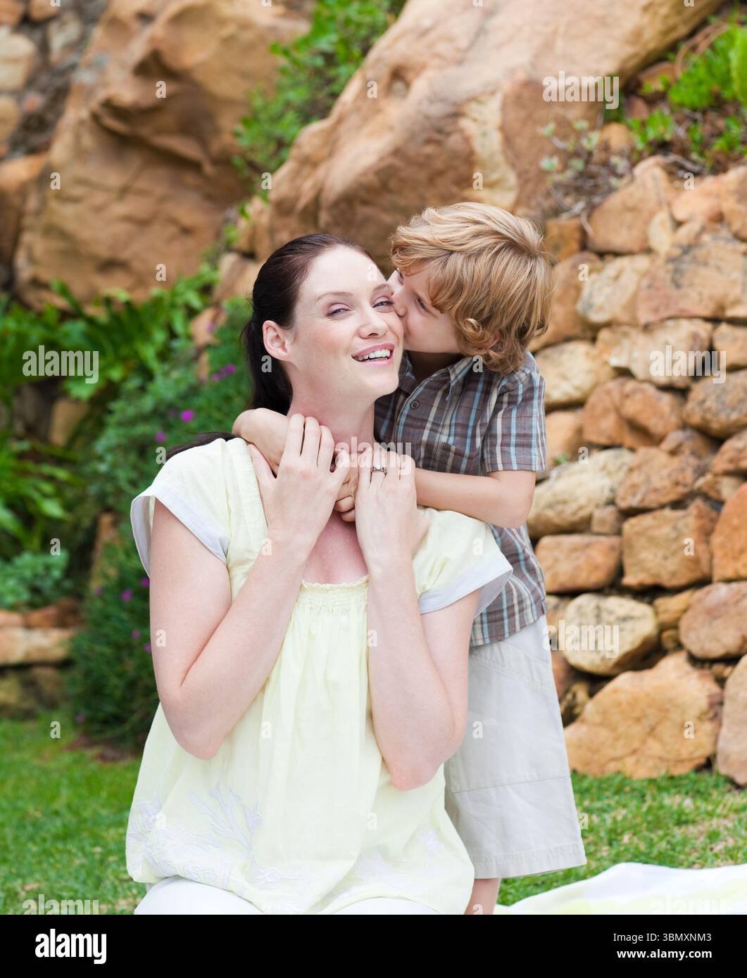 Beautiful happy family together hi-res stock photography and images - Alamy