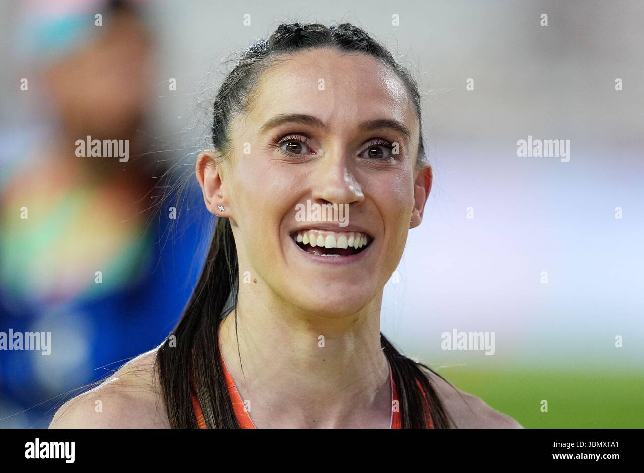 Sevilla Paula of Spain, Womenâ??s 4x100m Relay Final Heat A during the ...