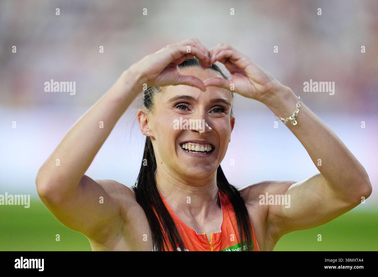 Sevilla Paula of Spain, Womenâ??s 4x100m Relay Final Heat A during the ...