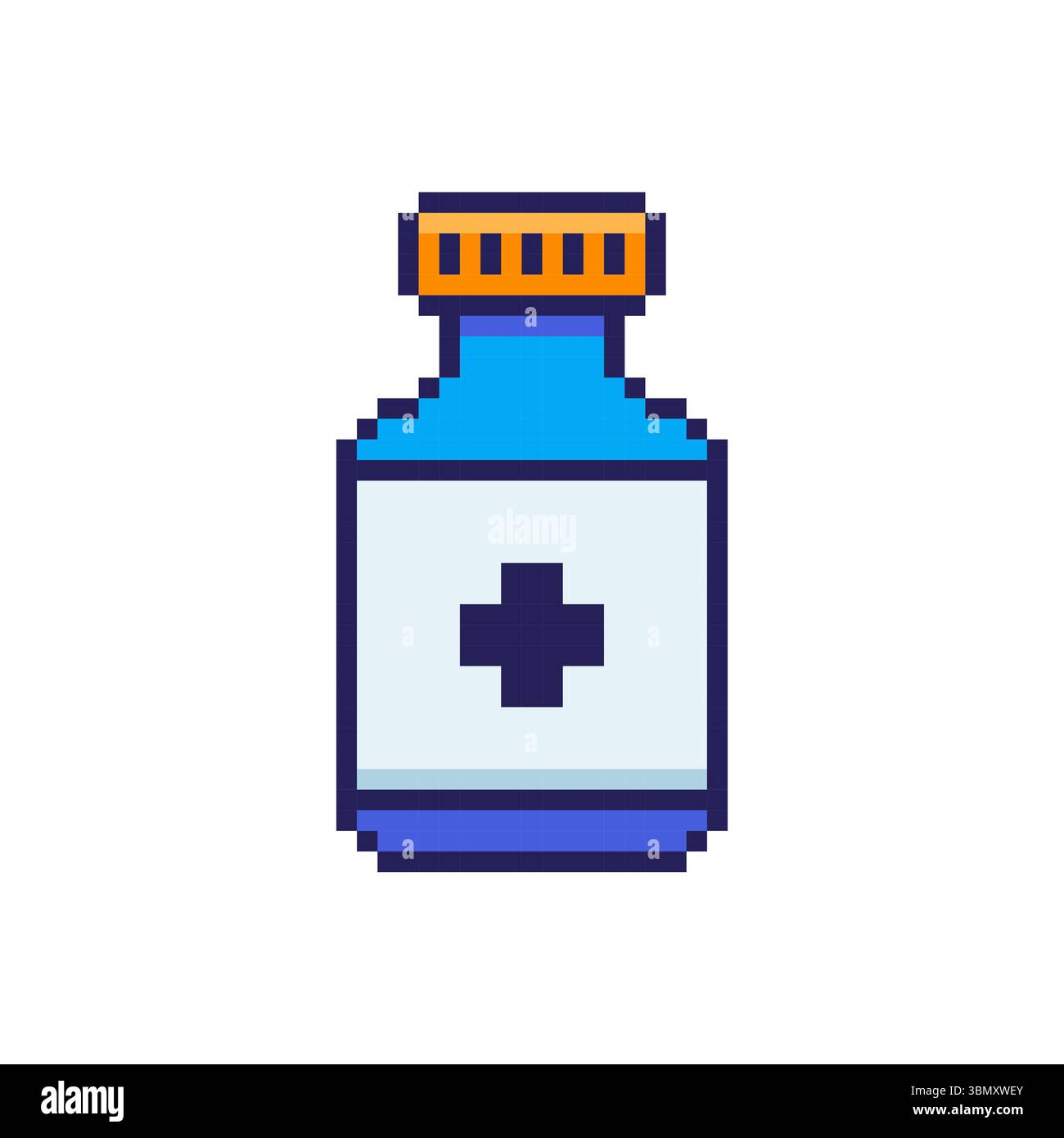 Pixel art Medicine Bottle game asset design Stock Vector Image & Art ...