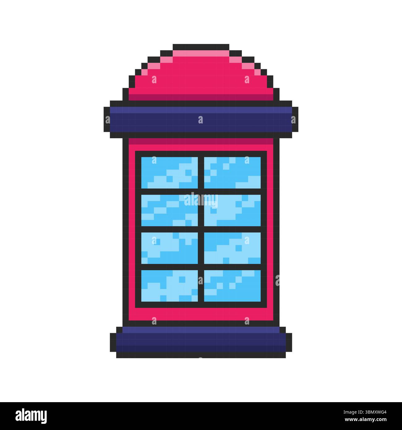 Pixel art Telephone Box game asset design Stock Vector Image & Art - Alamy