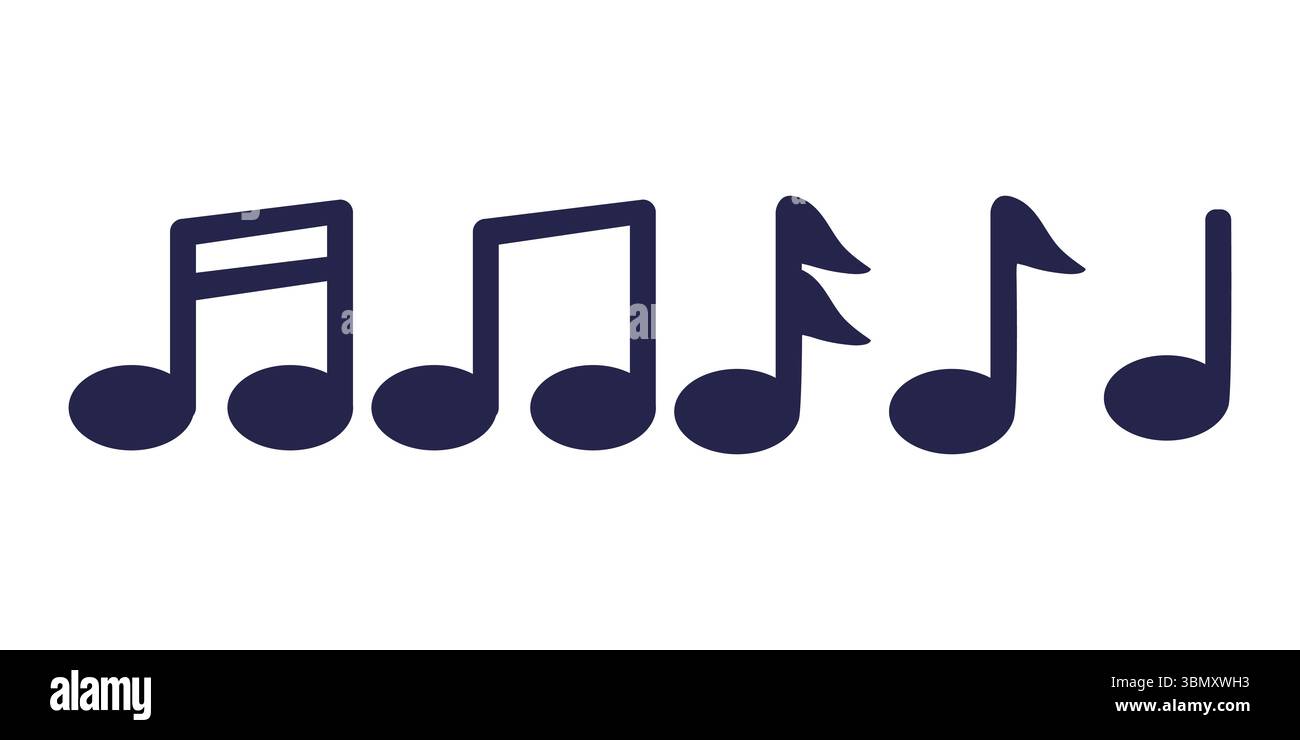 Simple cartoon audio music hi-res stock photography and images - Alamy