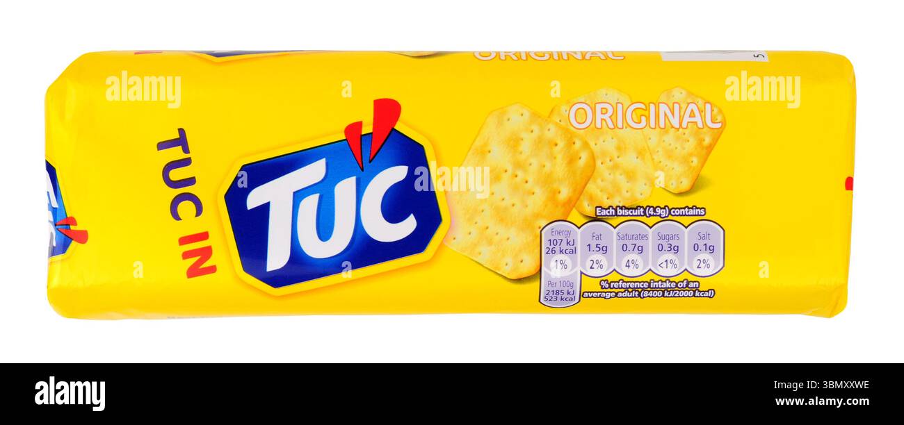 Tuc original salted savoury snack cracker biscuits in a 150g pack Stock ...