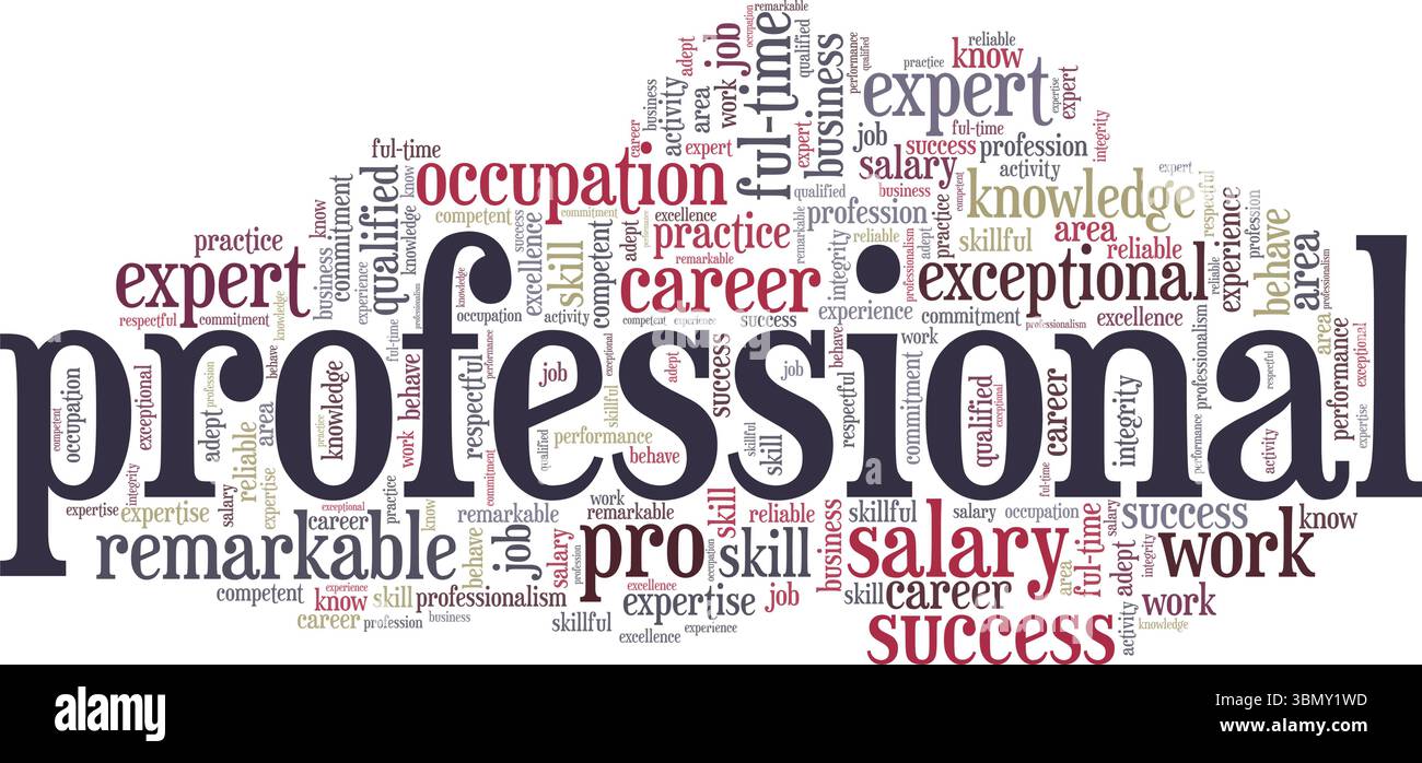 Professional word cloud conceptual design isolated on white background ...