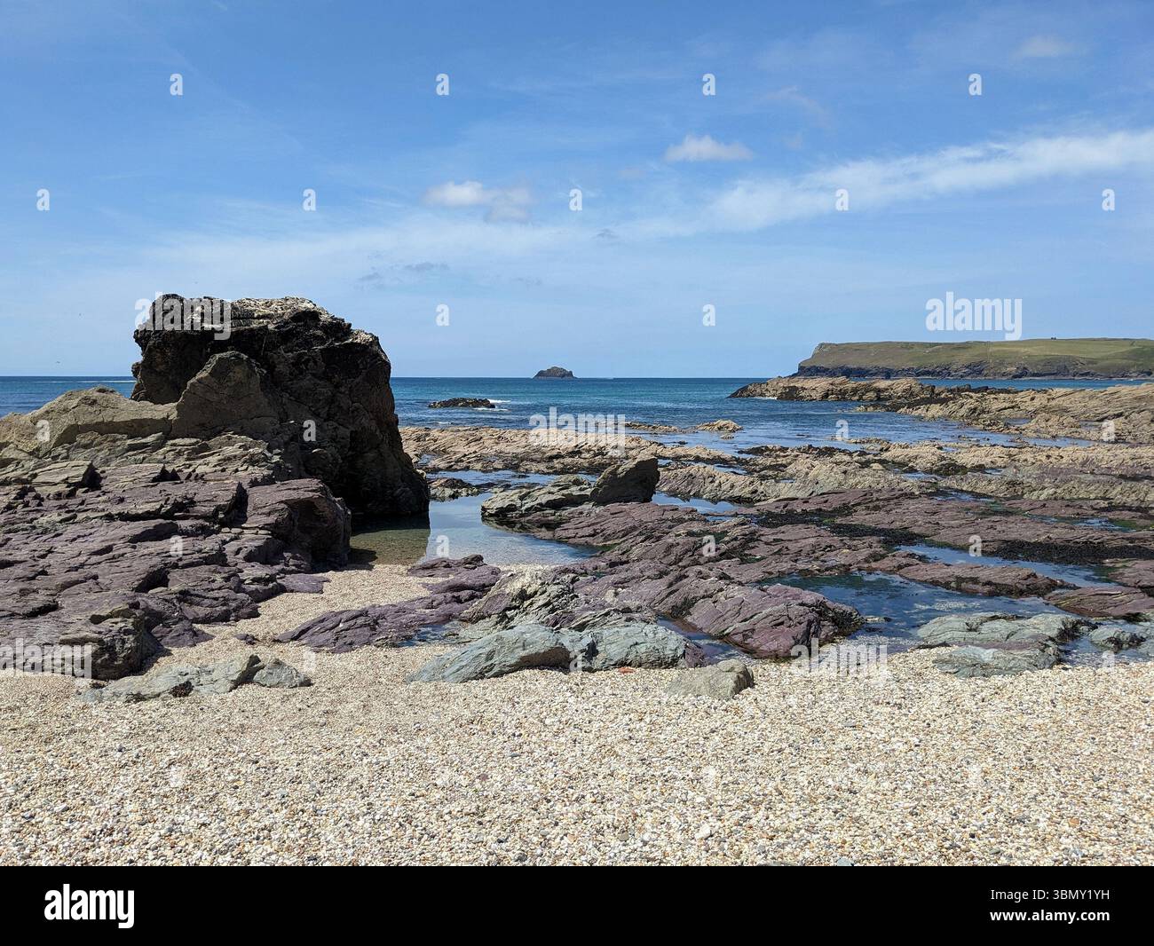 Greenaway Beach - Cornwall, UK Stock Photo - Alamy