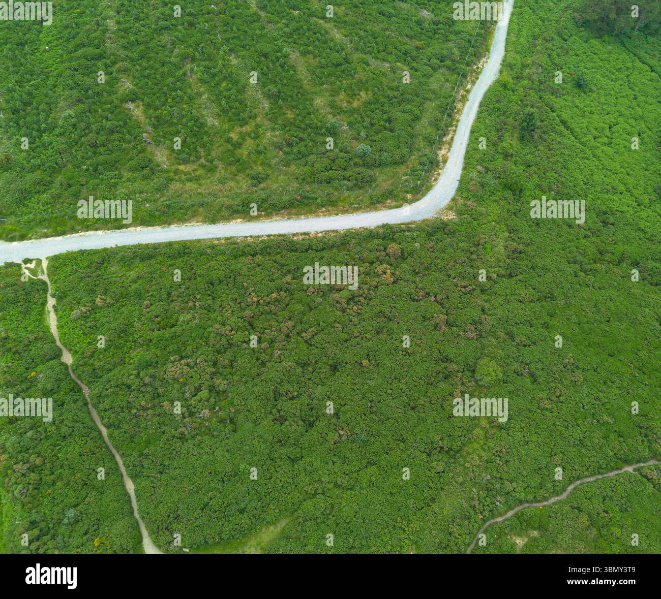 Aerial view picturesque road cutting hi-res stock photography and images - Alamy