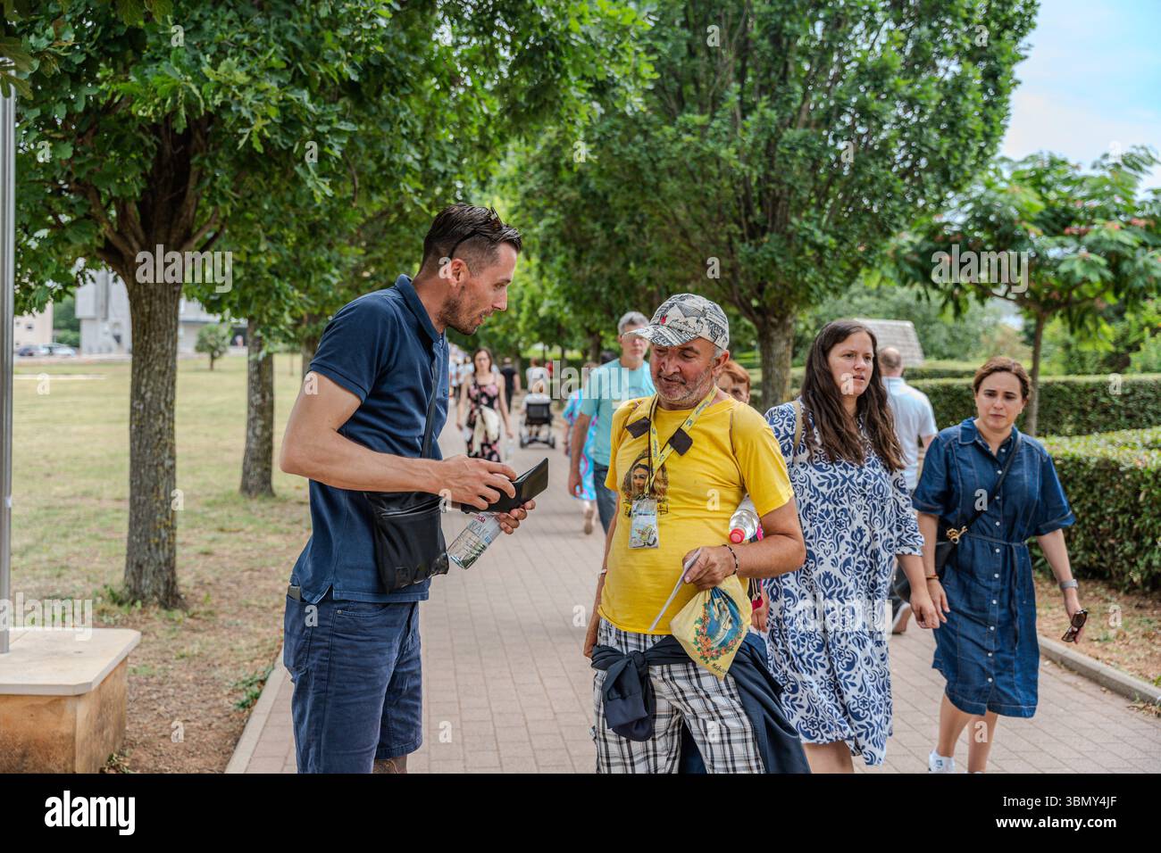 Mario Bulic buys card with message from Our Lady of Medjugorje Stock ...