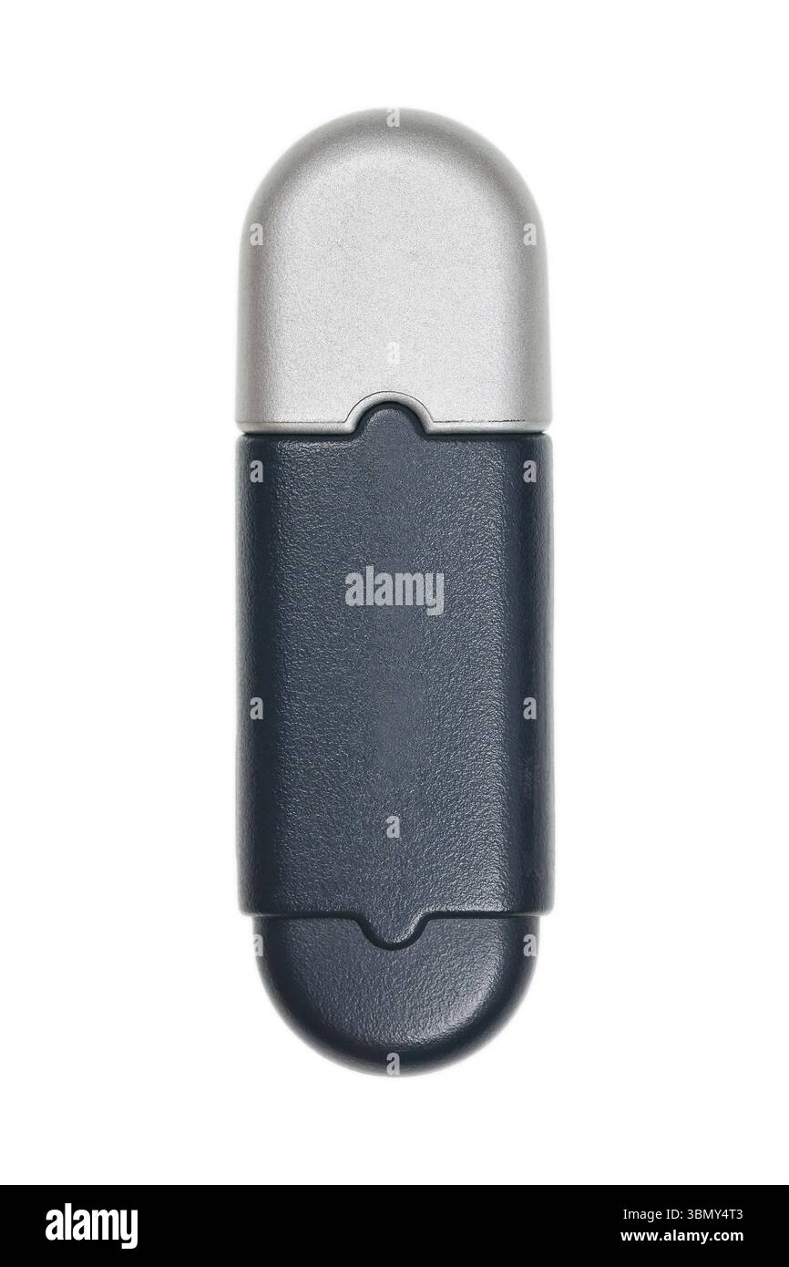 It is One external bluetooth usb with lid isolated on white Stock Photo ...