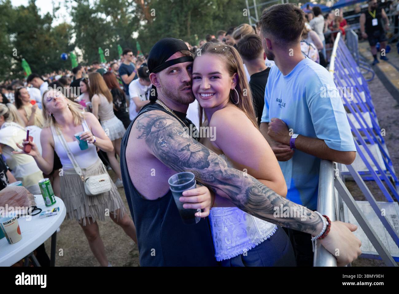 Zagreb, Croatia. 28th June, 2025. Revellers enjoy atmosfere as Sean Paul performing live on ...