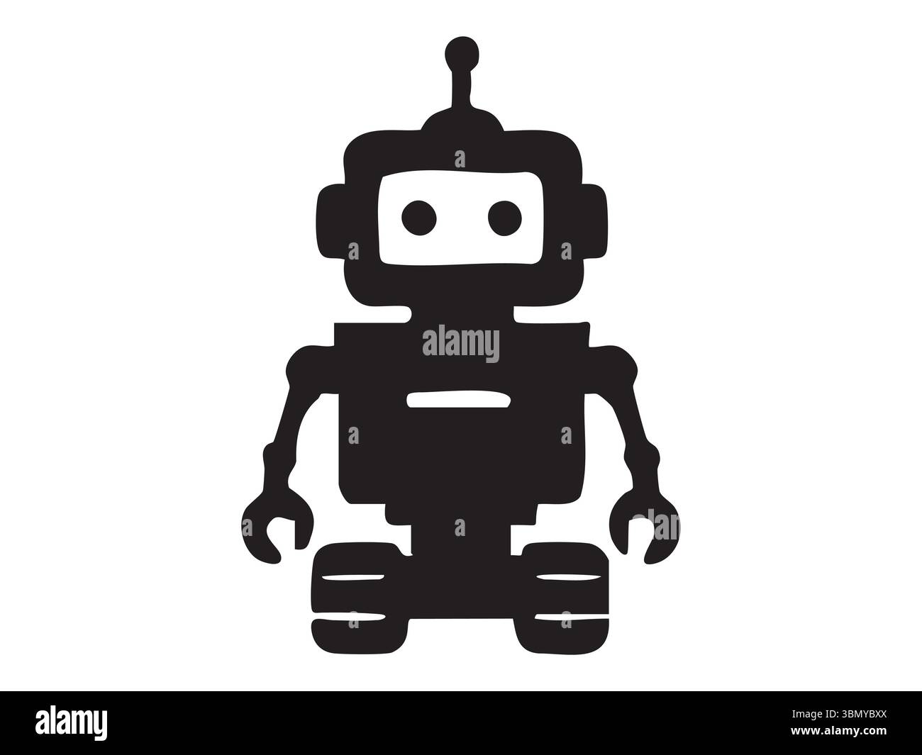 Logo de robot Stock Vector Images - Alamy