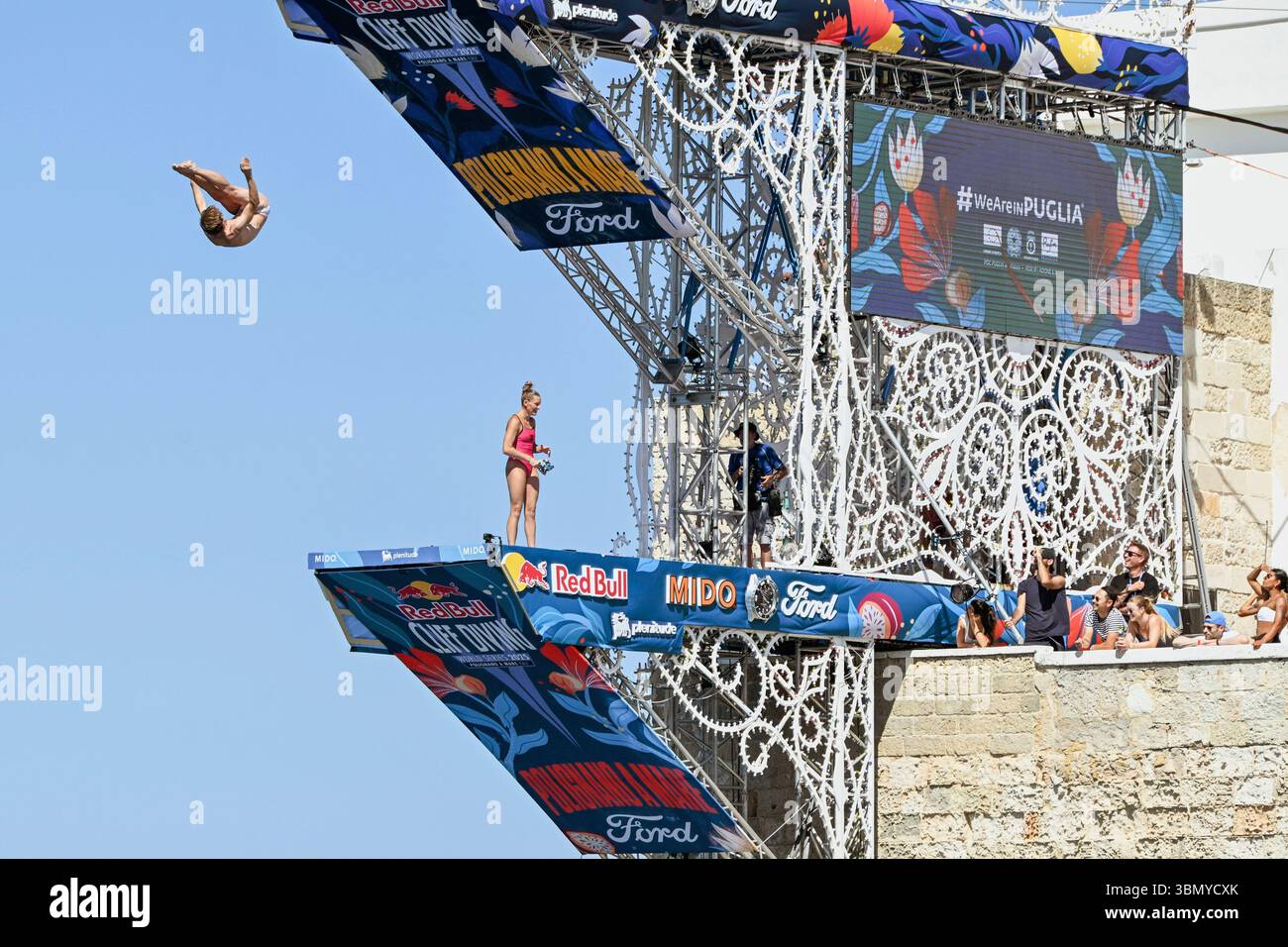 June 28, 2025, Polignano A Mare, Bari, Italy: Athletes seen while ...